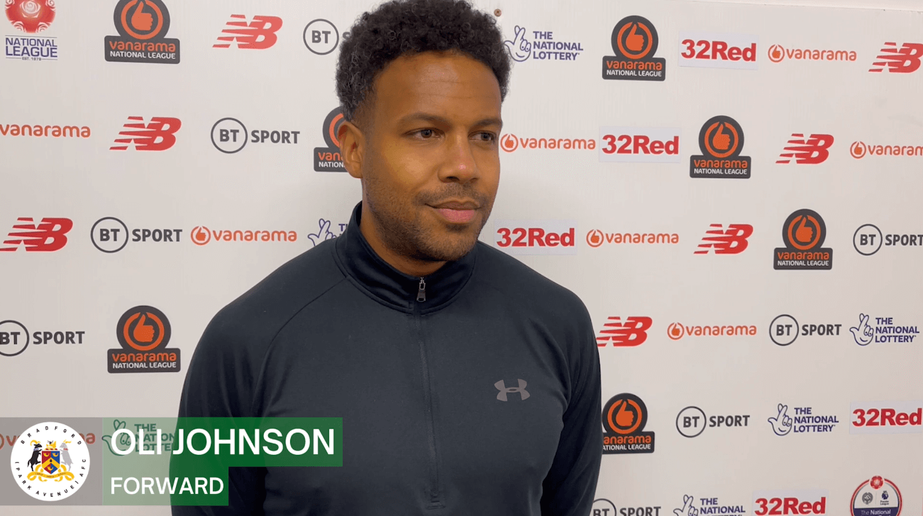 Bradford (Park Avenue) AFC News - PLAYER INTERVIEW | Oli Johnson talks ...