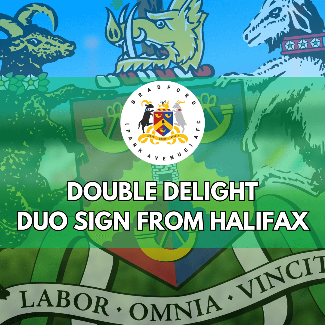 Bradford (Park Avenue) AFC News - Double Delight | Duo Sign from Halifax