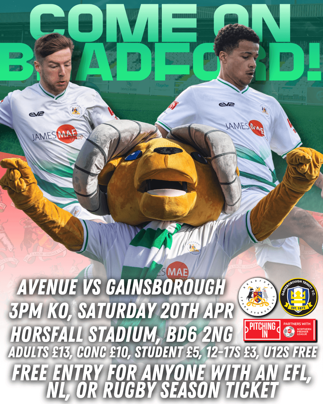 Bradford (Park Avenue) AFC News - FREE ENTRY THIS SATURDAY FOR #EFL ...
